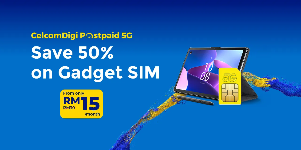 CelcomDigi Postpaid | New 5G Gadget SIM Plans for Devices CelcomDigi Postpaid | New 5G Gadget SIM Plans for Devices